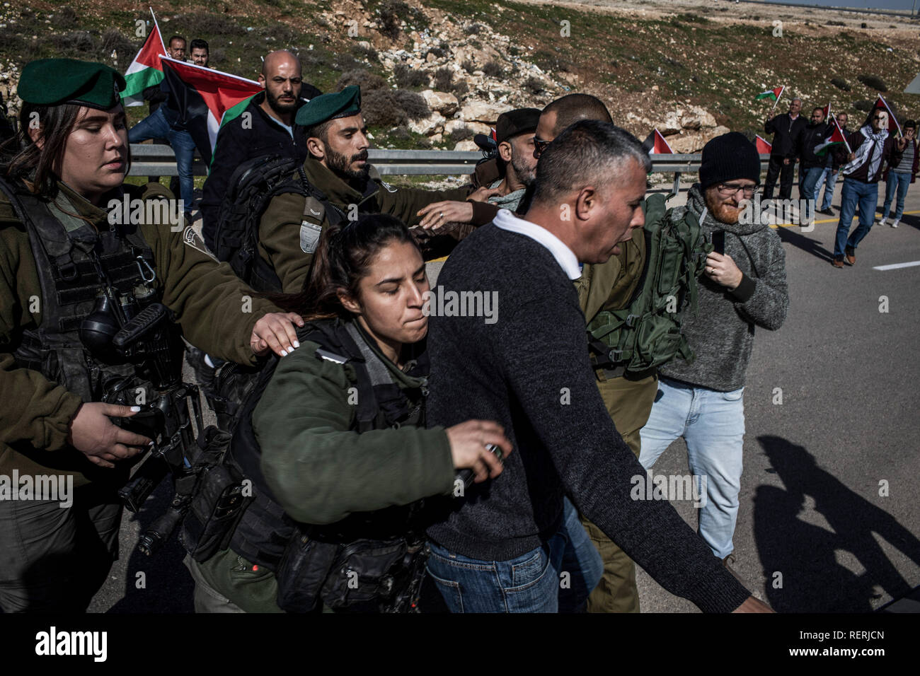 Anata apartheid road hi-res stock photography and images - Alamy