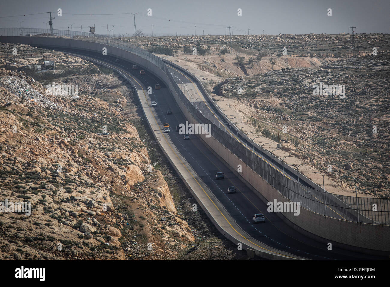 Anata apartheid road hi-res stock photography and images - Alamy