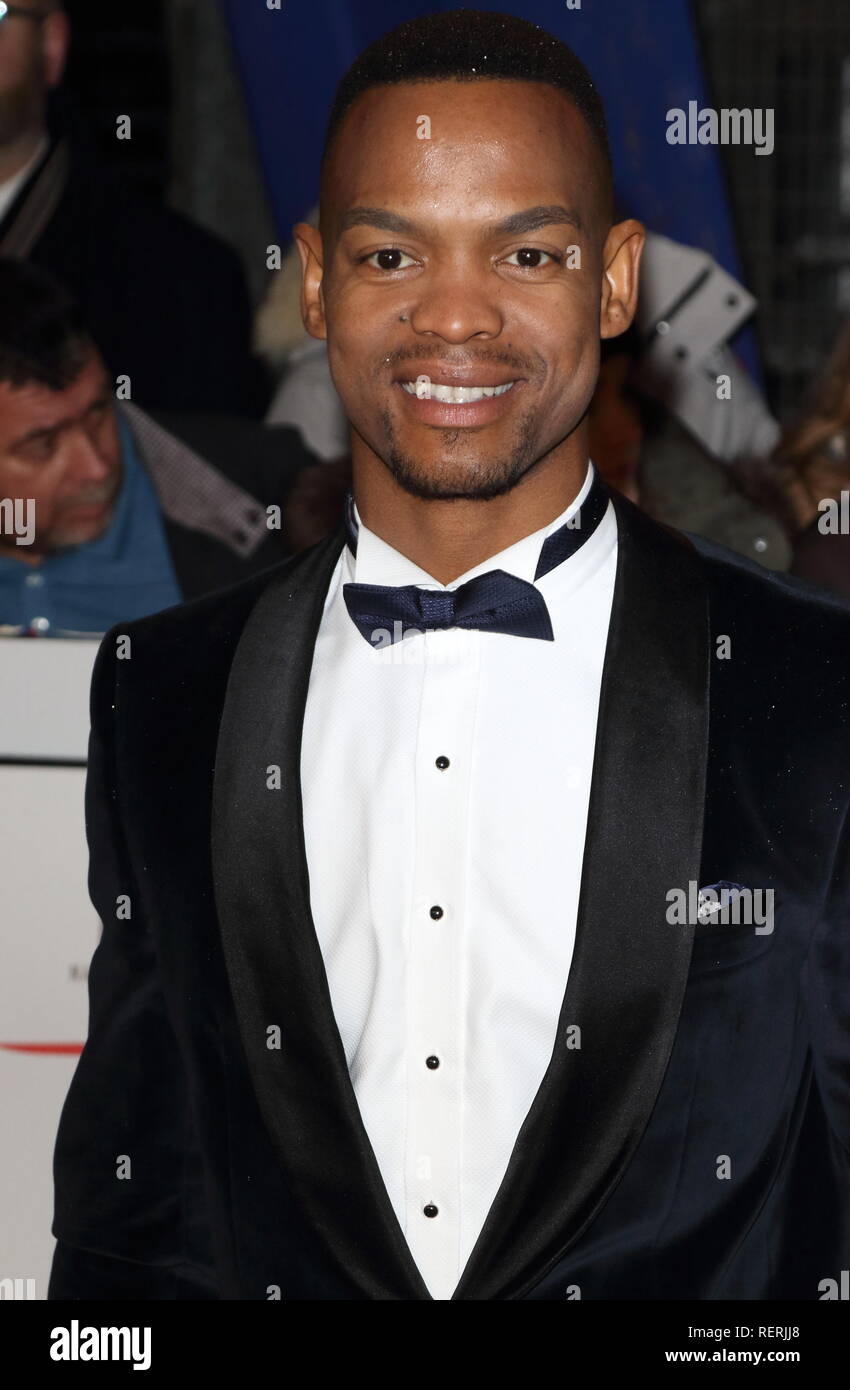 London, UK. 22nd Jan, 2019. Johannes Radebe seen on the red carpet ...