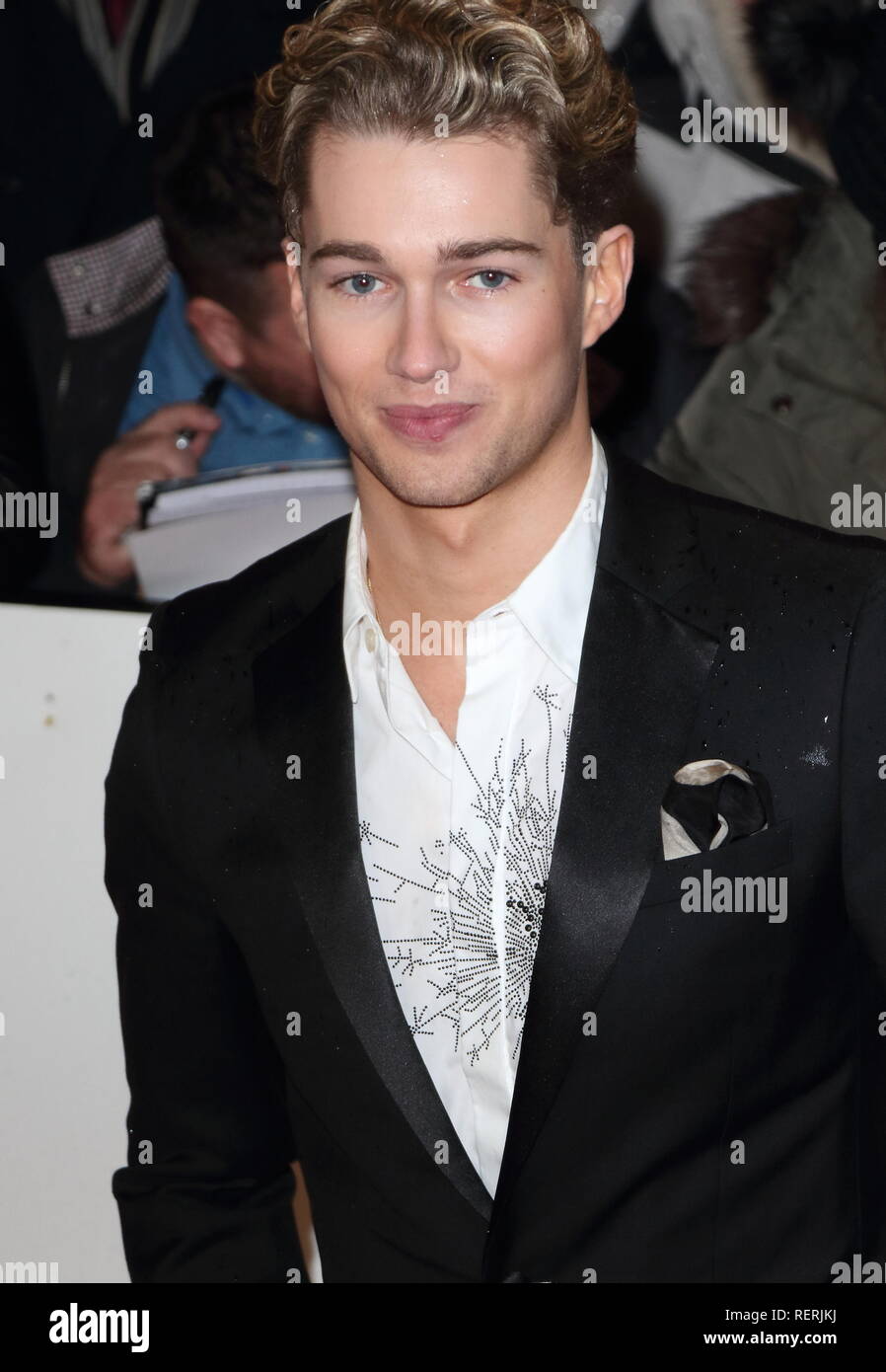 London, UK. 22nd Jan, 2019. AJ Pritchard seen on the red carpet during ...