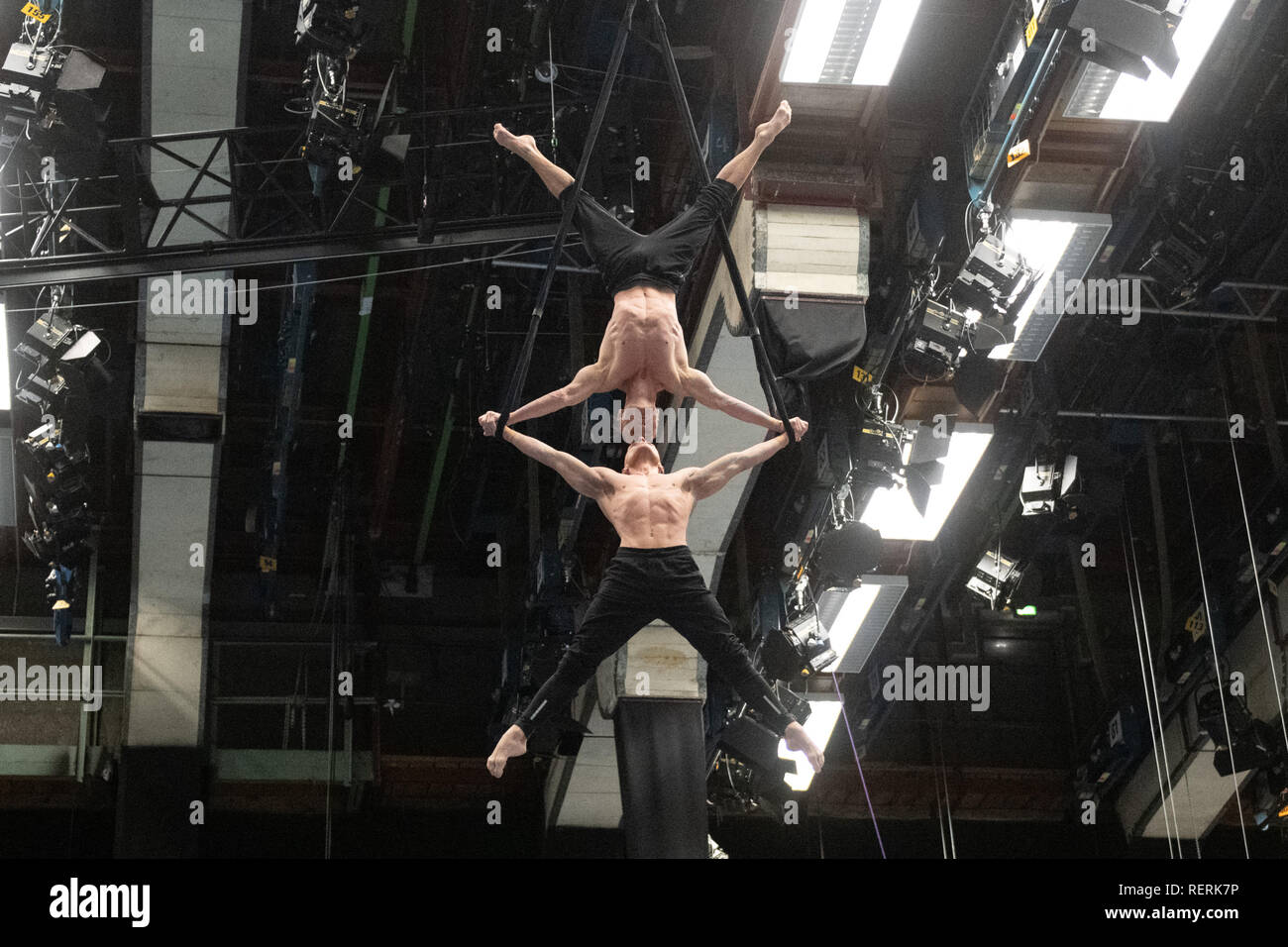 Hamburg, Germany. 23rd Jan, 2019. The artist twins Andrew and Kevin ...