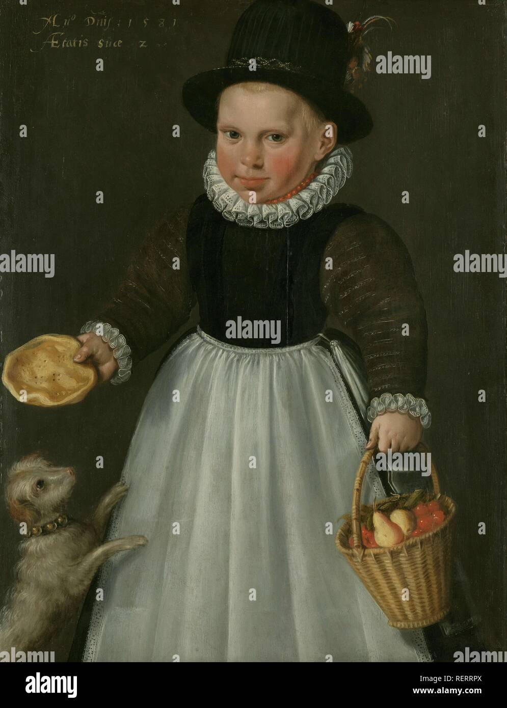 Portrait of a little Boy. Dating: 1581. Measurements: h 61.5 cm × w 47. ...