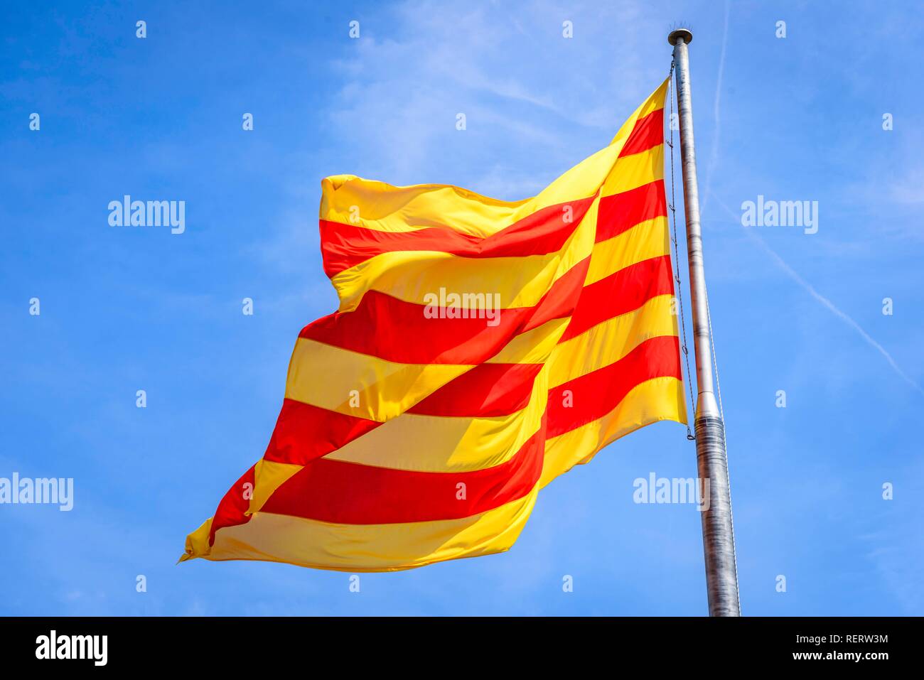 Catalan Flag Waving