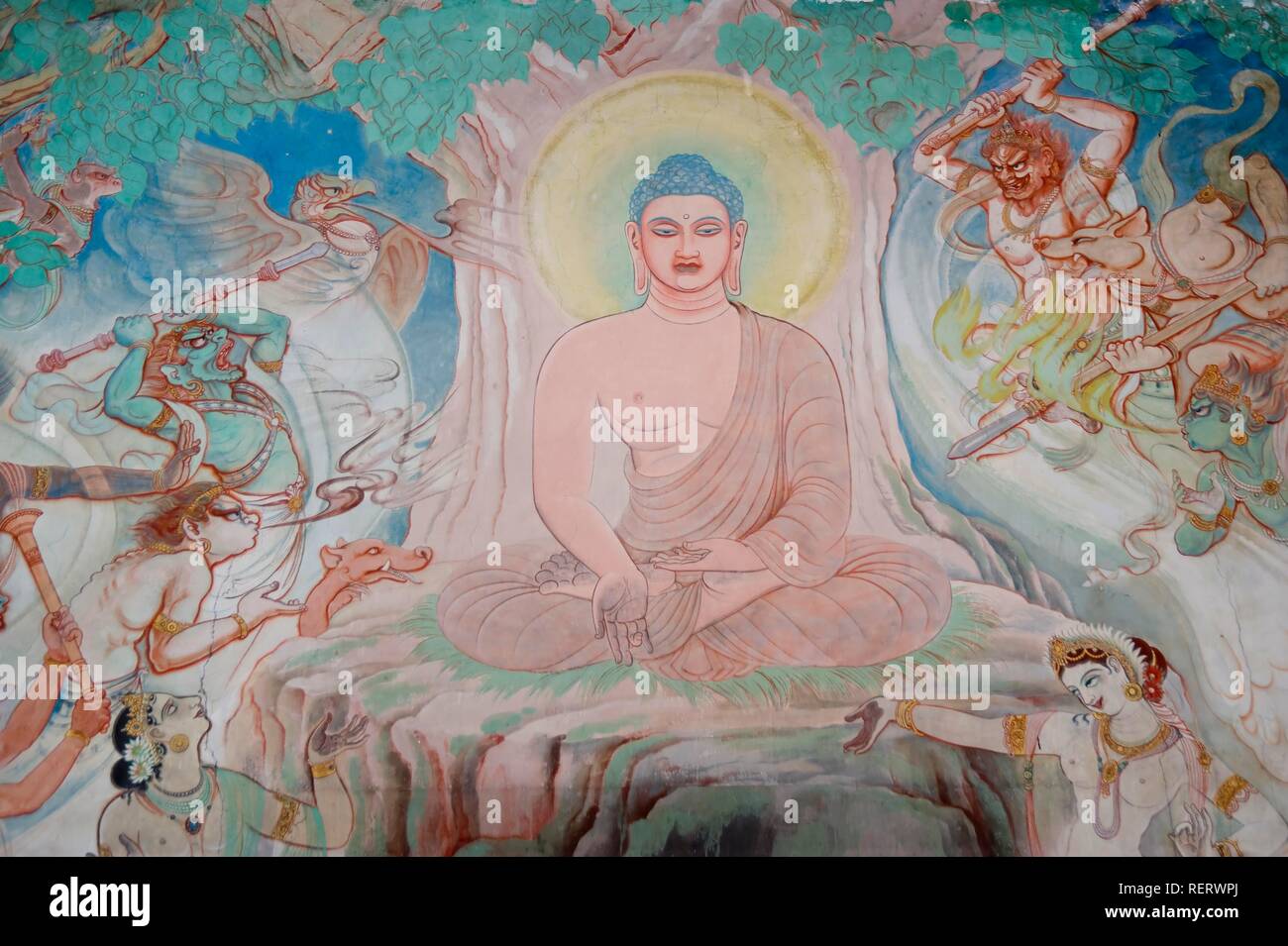 Buddha under the bo tree hi-res stock photography and images - Alamy