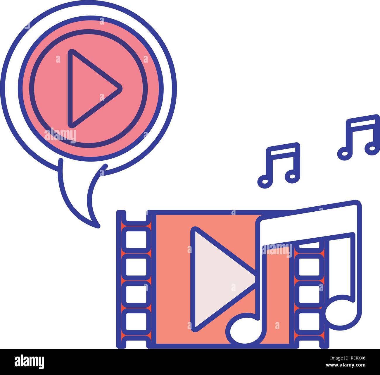 music note with speech bubble isolated icon Stock Vector Image & Art ...