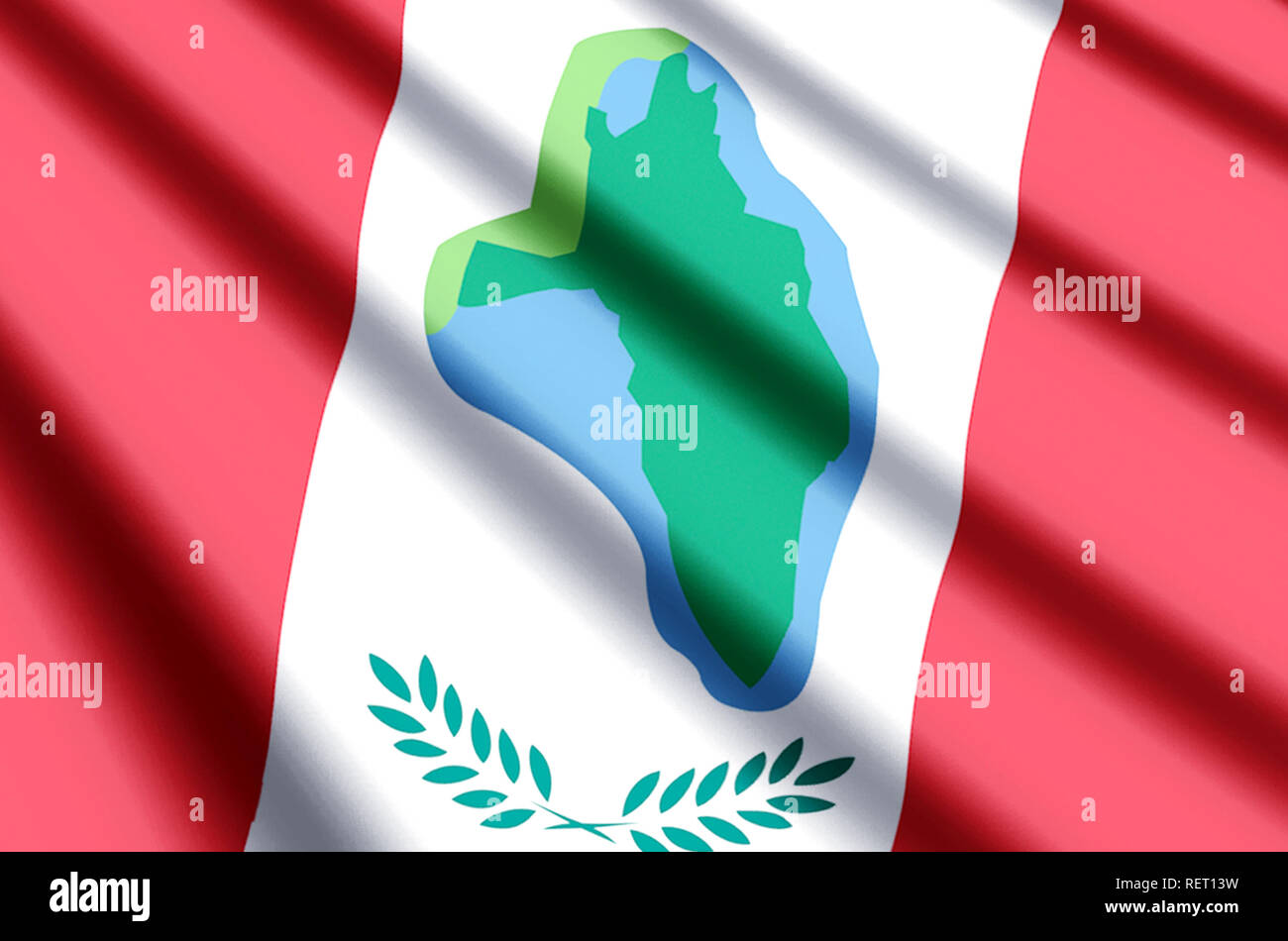 Cumberland Head waving and closeup flag illustration. Perfect for ...