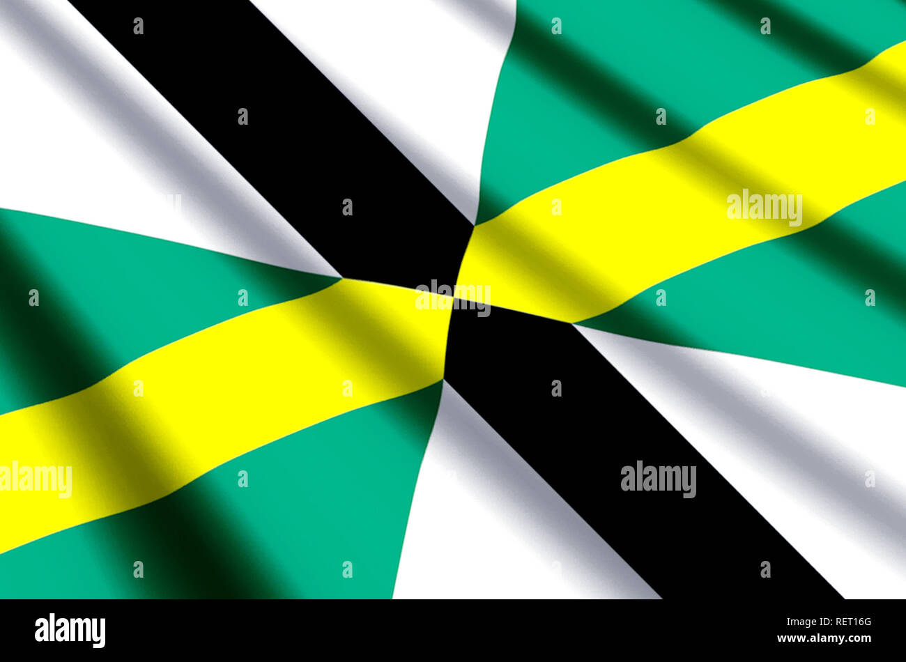 Monterey California waving and closeup flag illustration. Perfect for ...