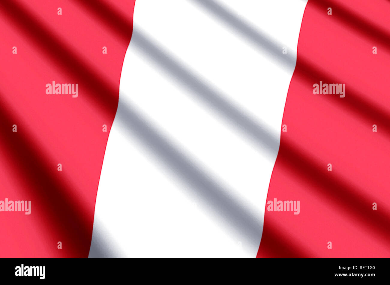 Peru waving and closeup flag illustration. Perfect for background or ...