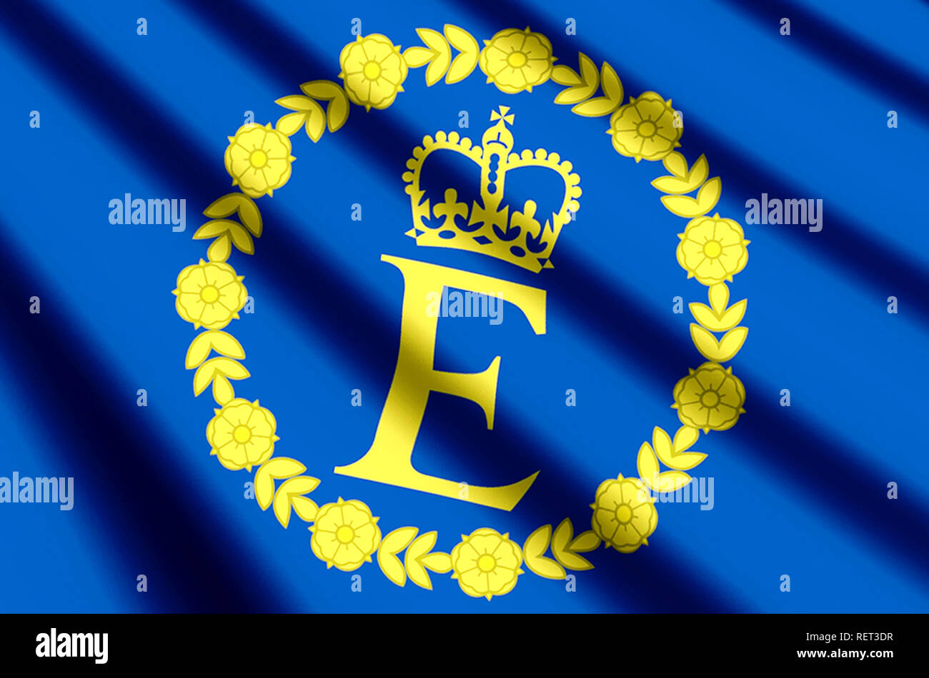 Eiir waving and closeup flag illustration. Perfect for background or ...