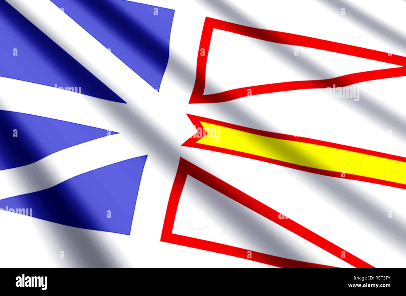 Newfoundland flag hi-res stock photography and images - Alamy