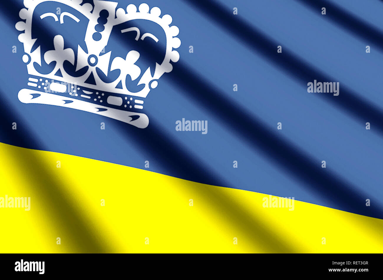 Regina Saskatchewan waving and closeup flag illustration. Perfect for ...