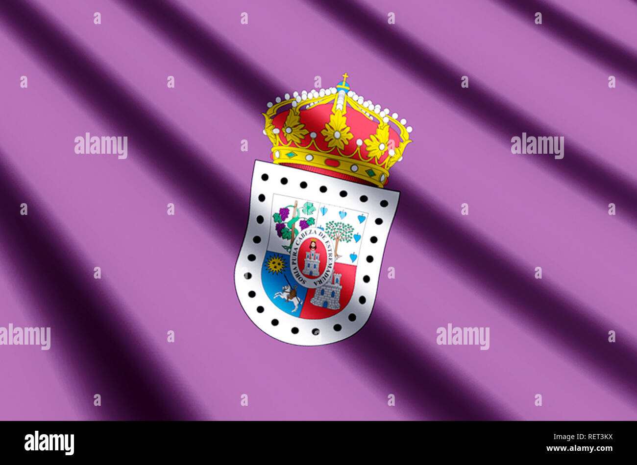 Soria waving and closeup flag illustration. Perfect for background or ...