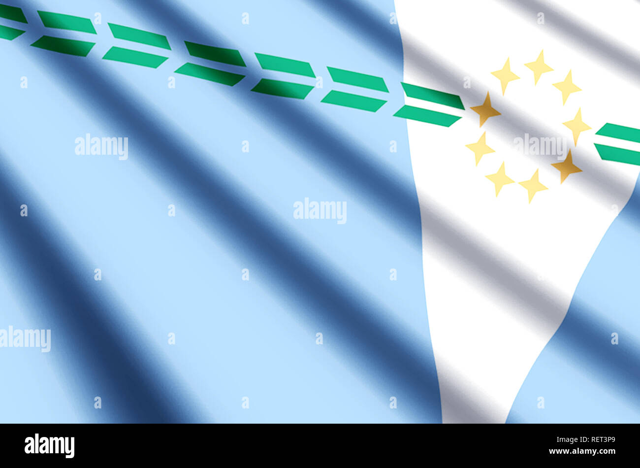 Formosa waving and closeup flag illustration. Perfect for background or ...