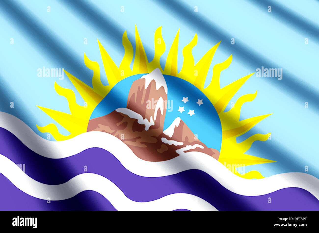 Santa Cruz waving and closeup flag illustration. Perfect for background ...