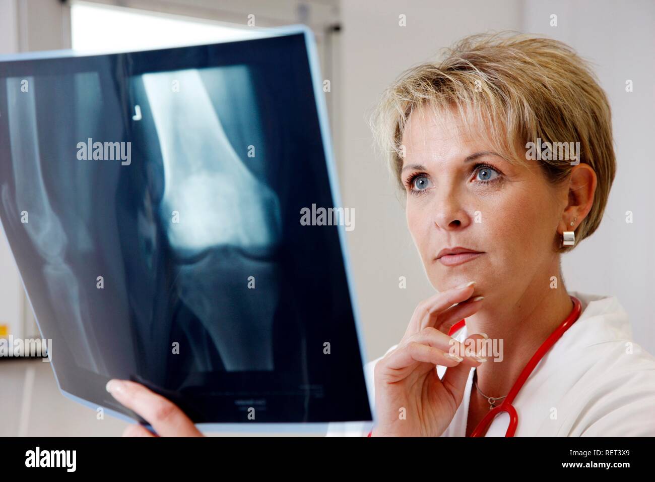Female doctor examines ray hi-res stock photography and images - Alamy