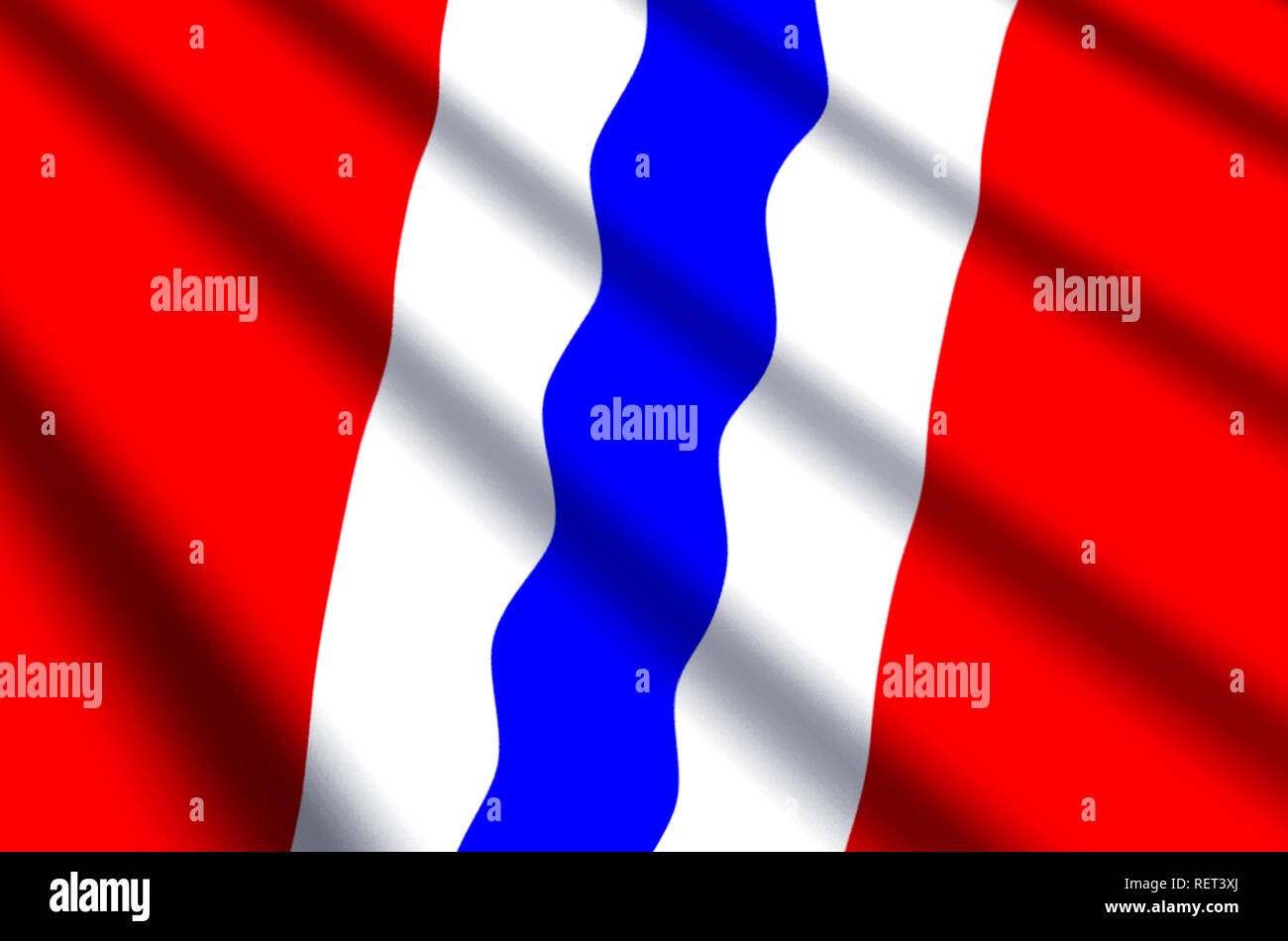 Omsk waving and closeup flag illustration. Perfect for background or ...