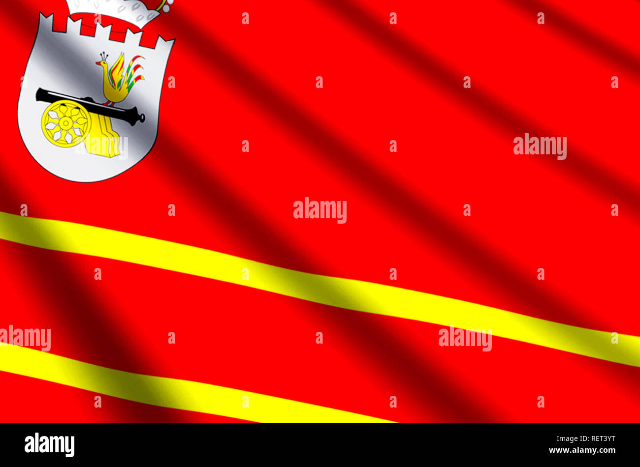 Smolensk waving and closeup flag illustration. Perfect for background ...