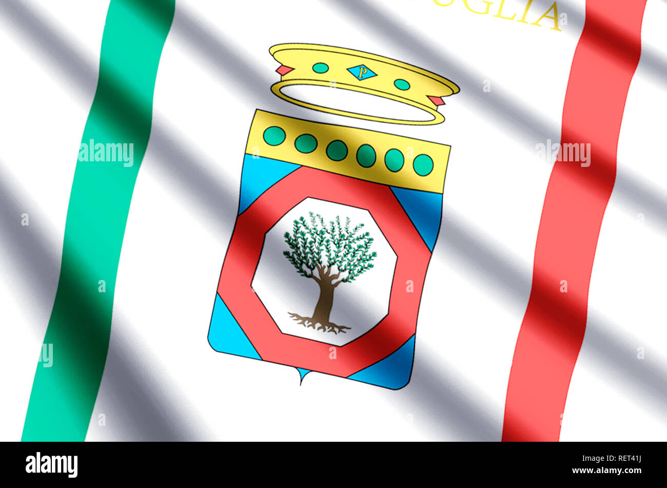 Apulia flag hi-res stock photography and images - Alamy
