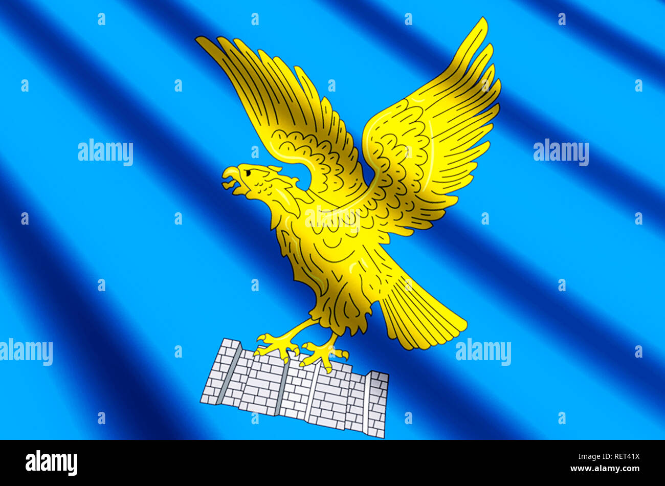 Friuli-Venezia Giulia waving and closeup flag illustration. Perfect for ...