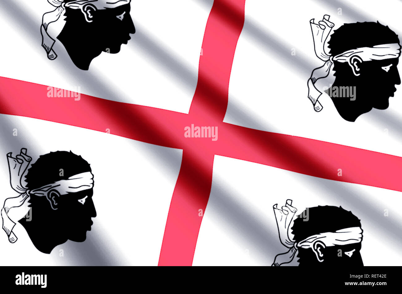 Sardinia waving and closeup flag illustration. Perfect for background ...