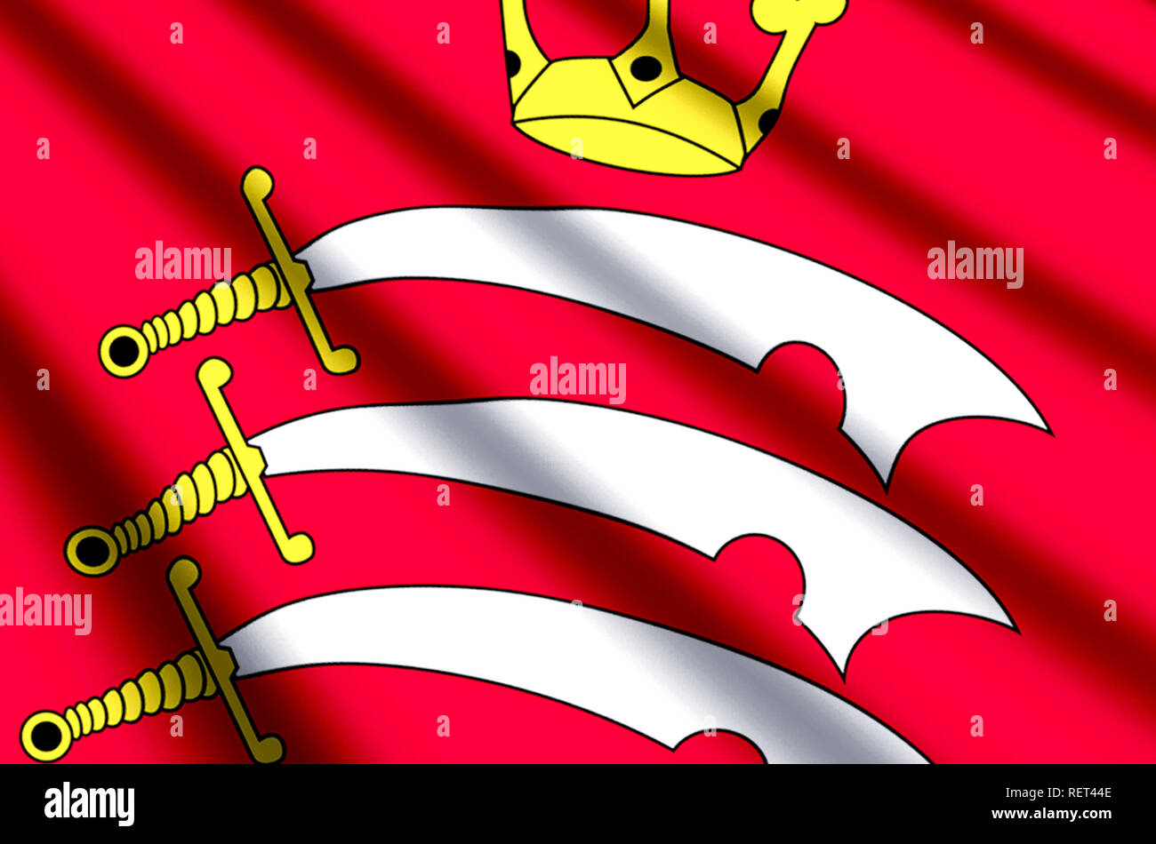 Middlesex waving and closeup flag illustration. Perfect for background ...