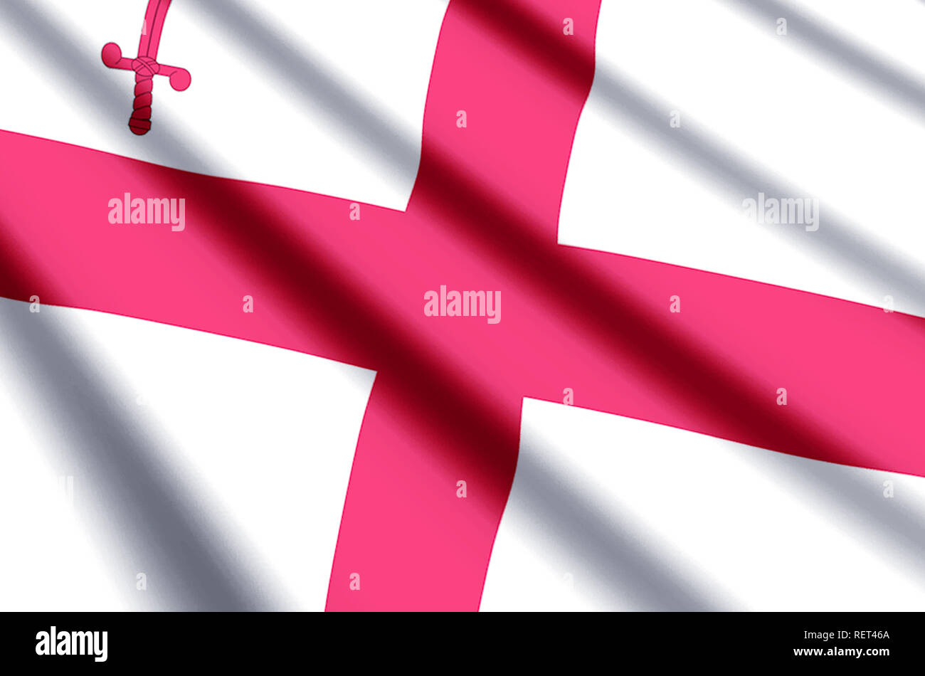 The City London waving and closeup flag illustration. Perfect for ...