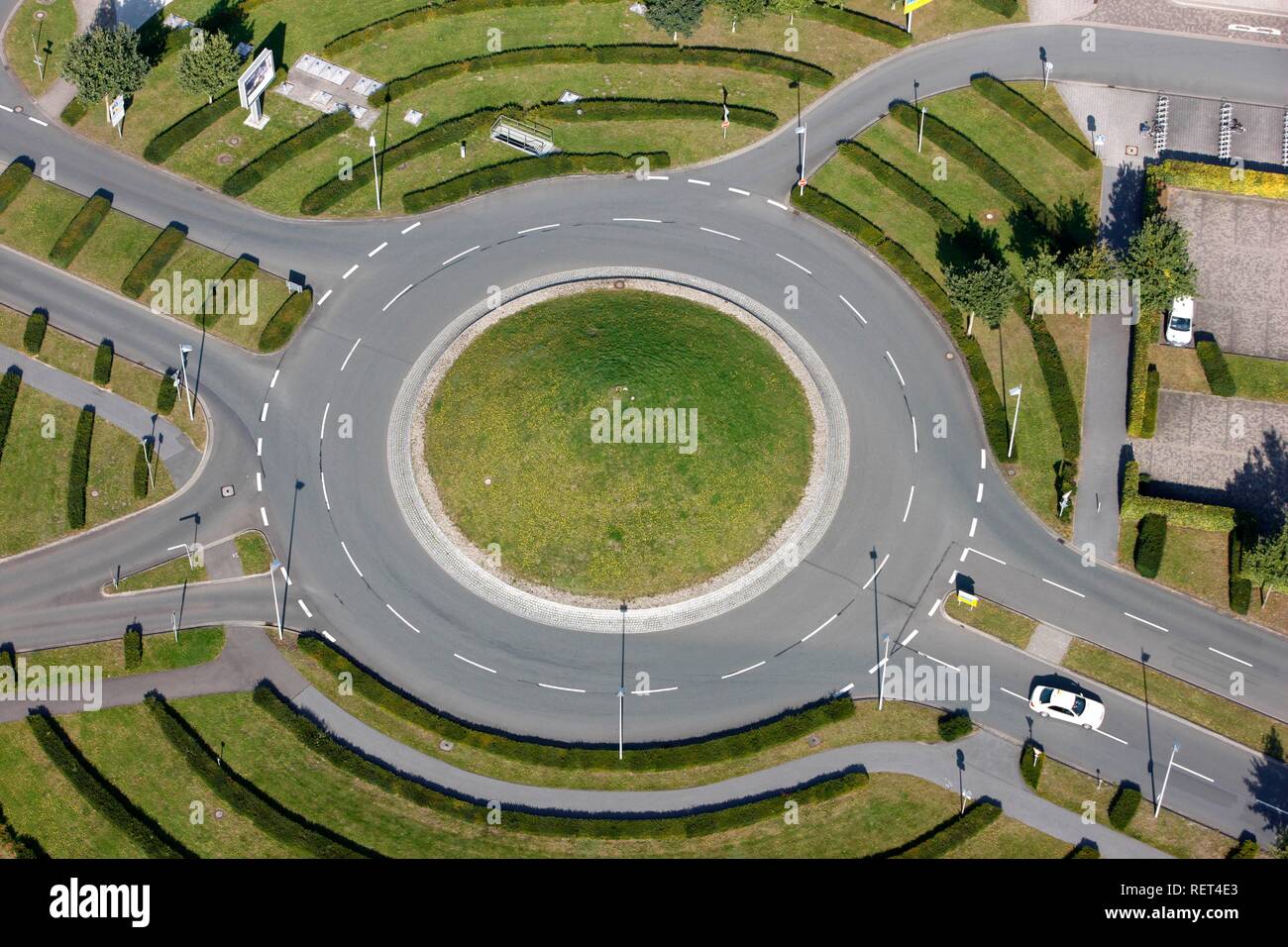 Roundabout birds eye view hi-res stock photography and images - Alamy