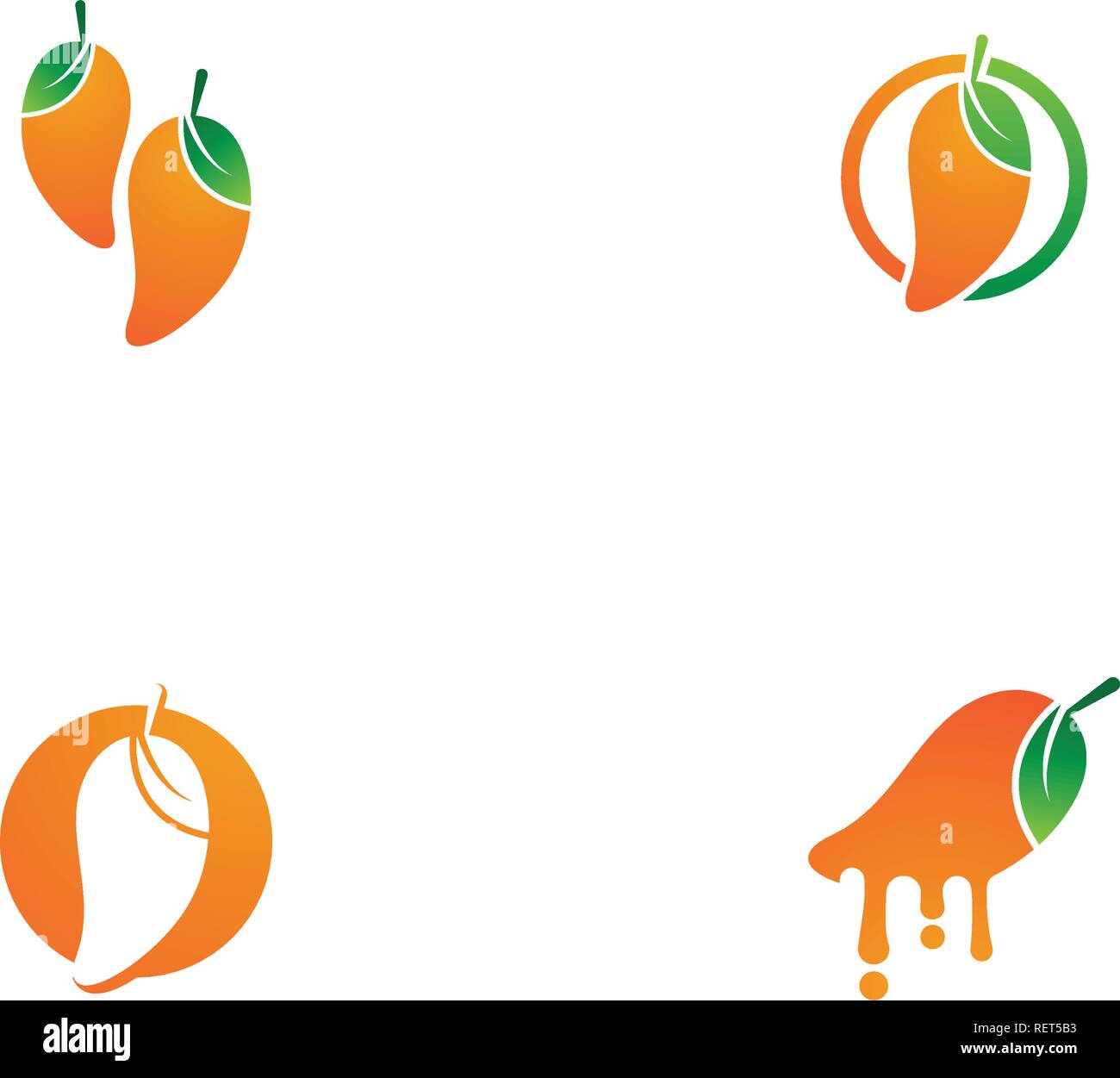 Mango fruits vector logo Stock Vector Image & Art - Alamy