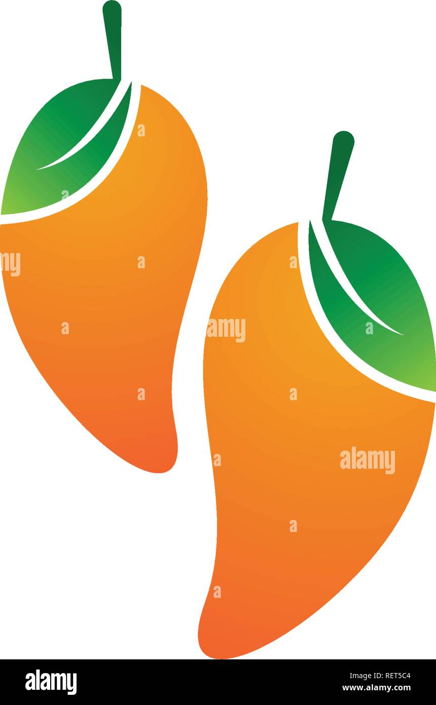 Delicious mango fruits leaf Stock Vector Images - Alamy