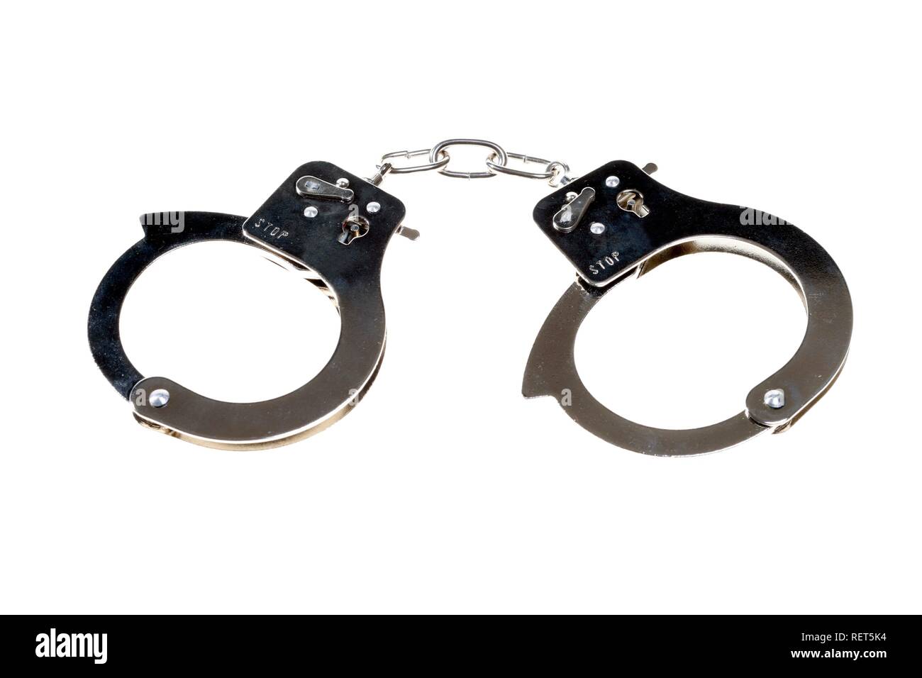 Open handcuffs hi-res stock photography and images - Alamy