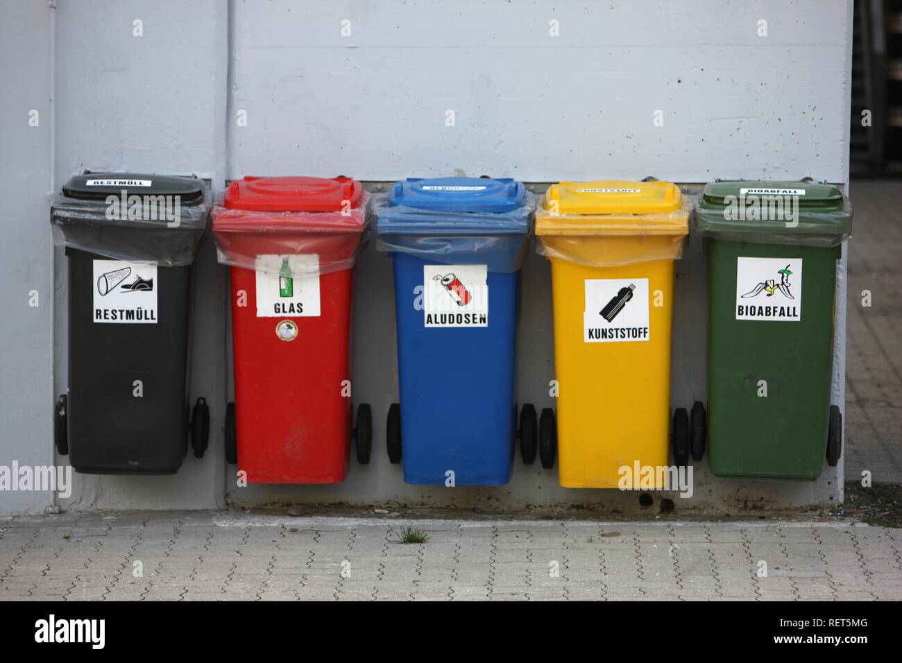 Rows of dustbins hi-res stock photography and images - Alamy