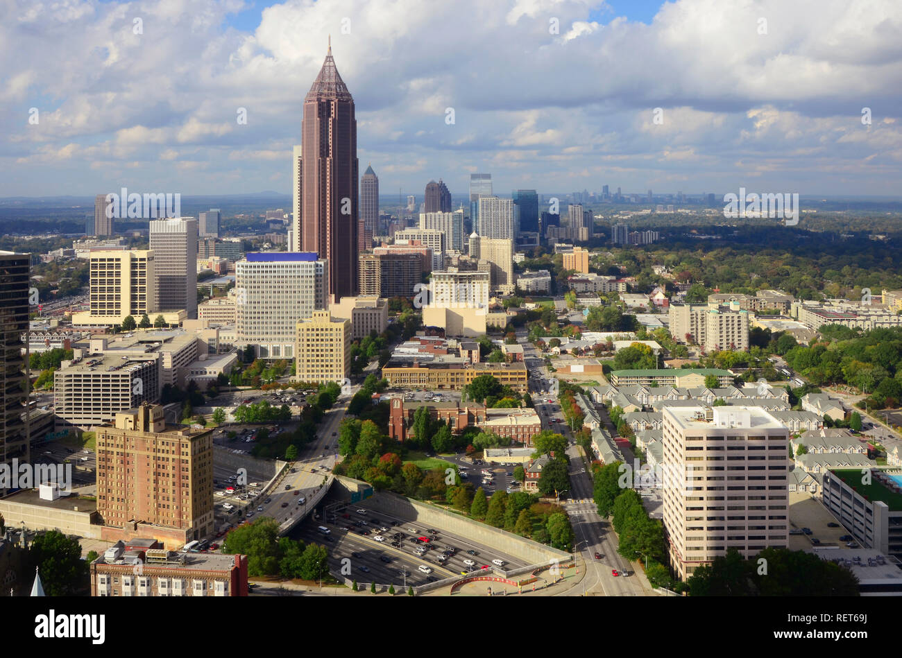 Aerial view atlanta georgias hi-res stock photography and images - Alamy