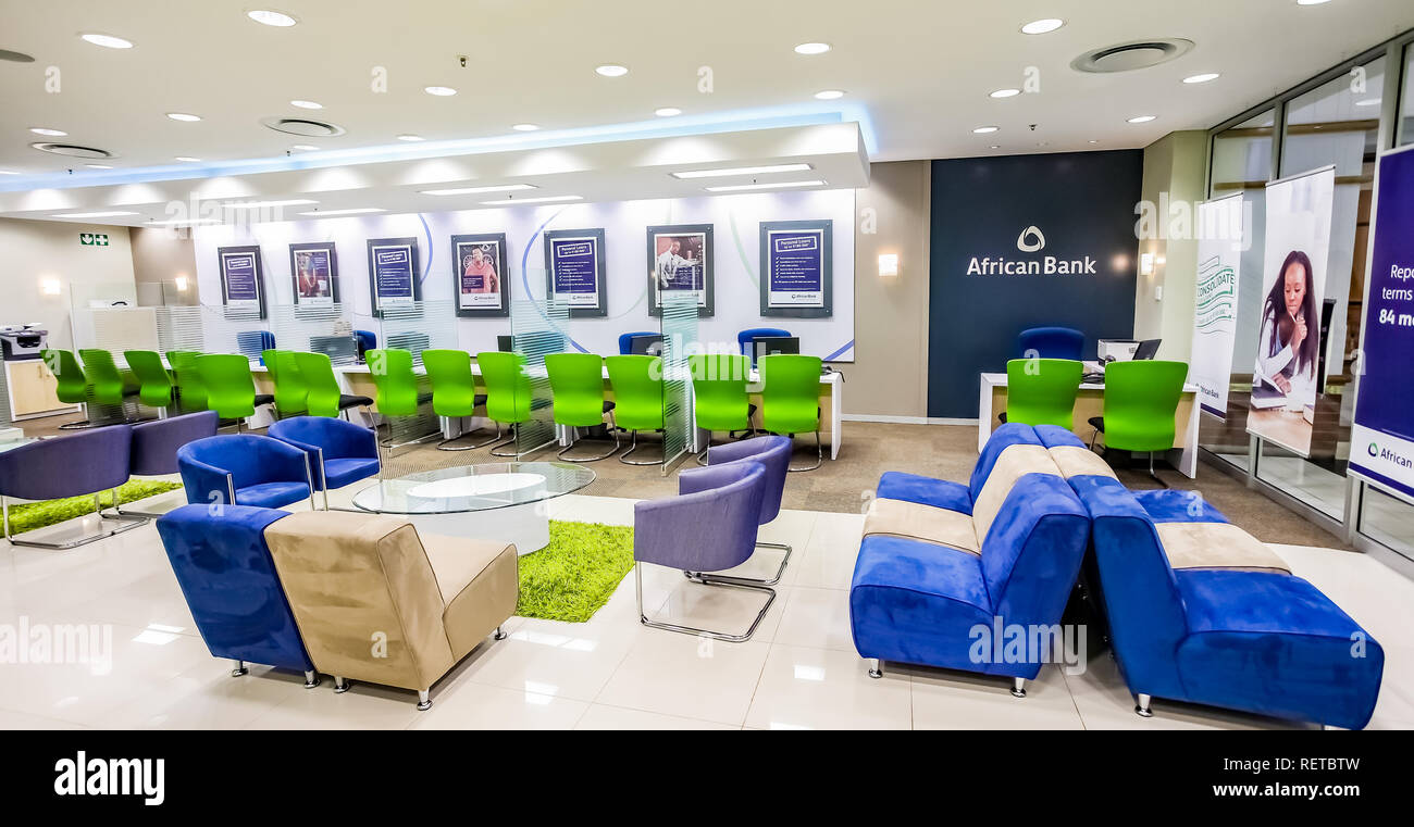 Johannesburg, South Africa - July 16 2012: Inside Interior of a Modern ...