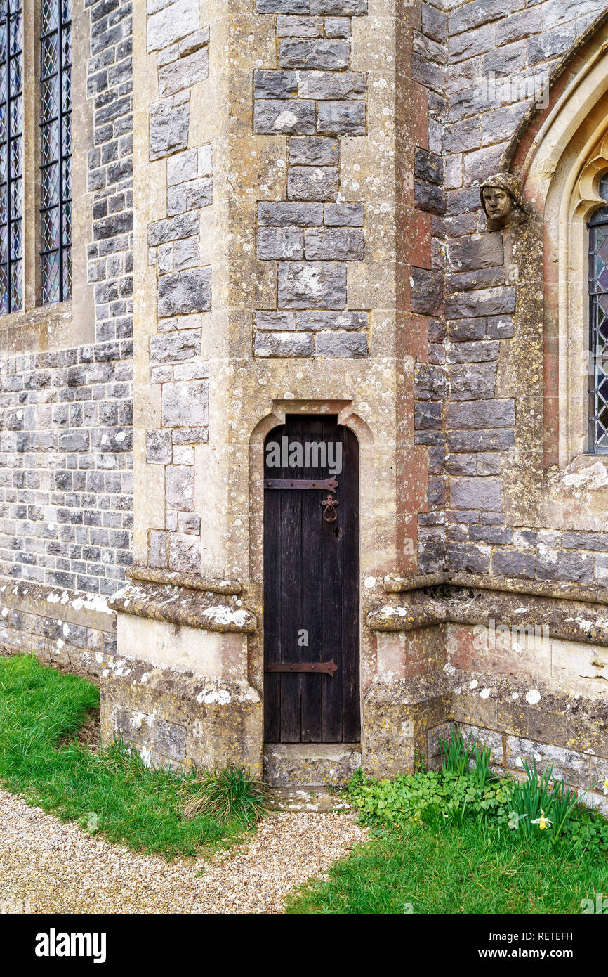 Small church door Stock Photo - Alamy