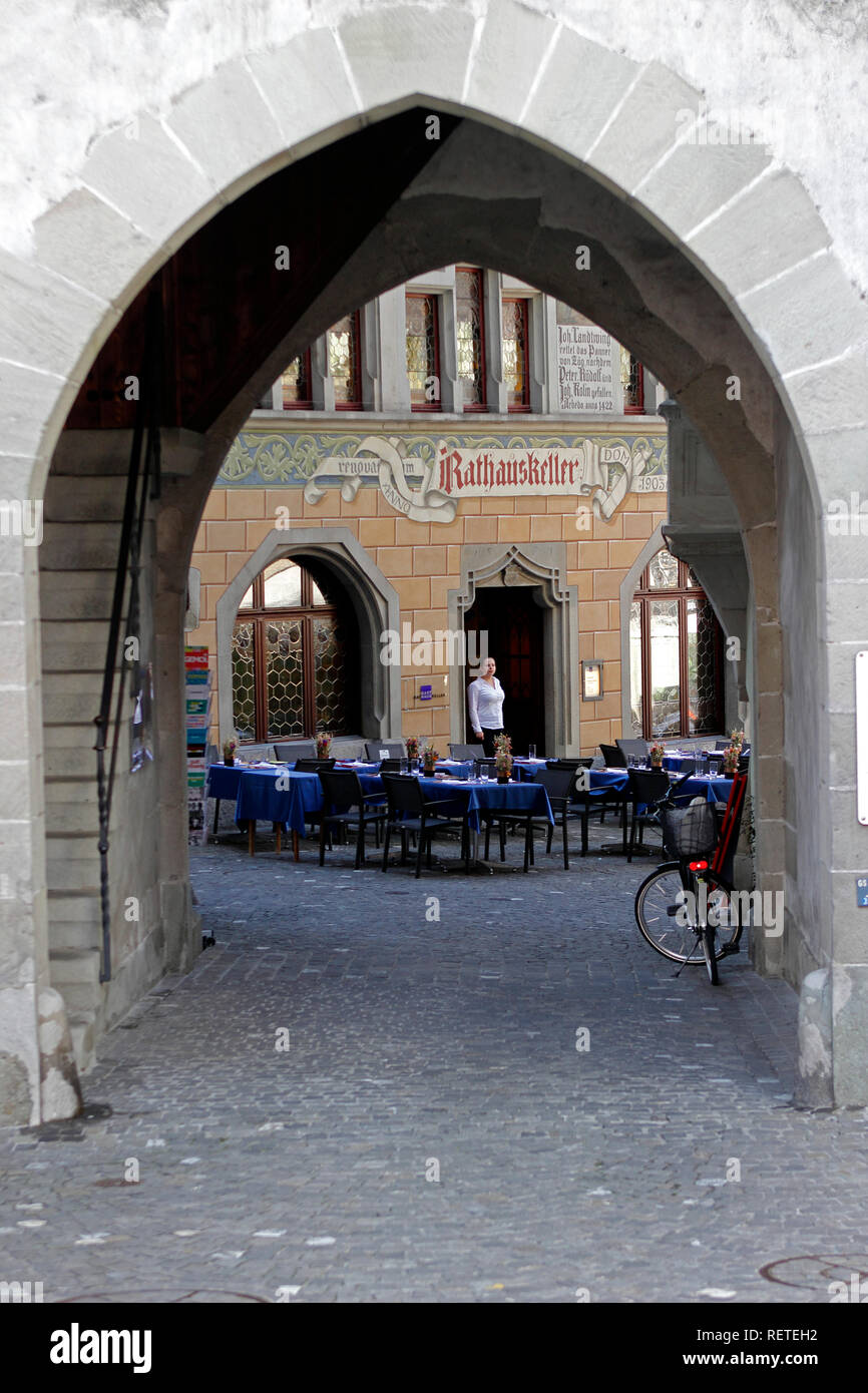 Switzerland Zug Canton Zug Swiss Zuger See Lake Zug in the Altstadt ...
