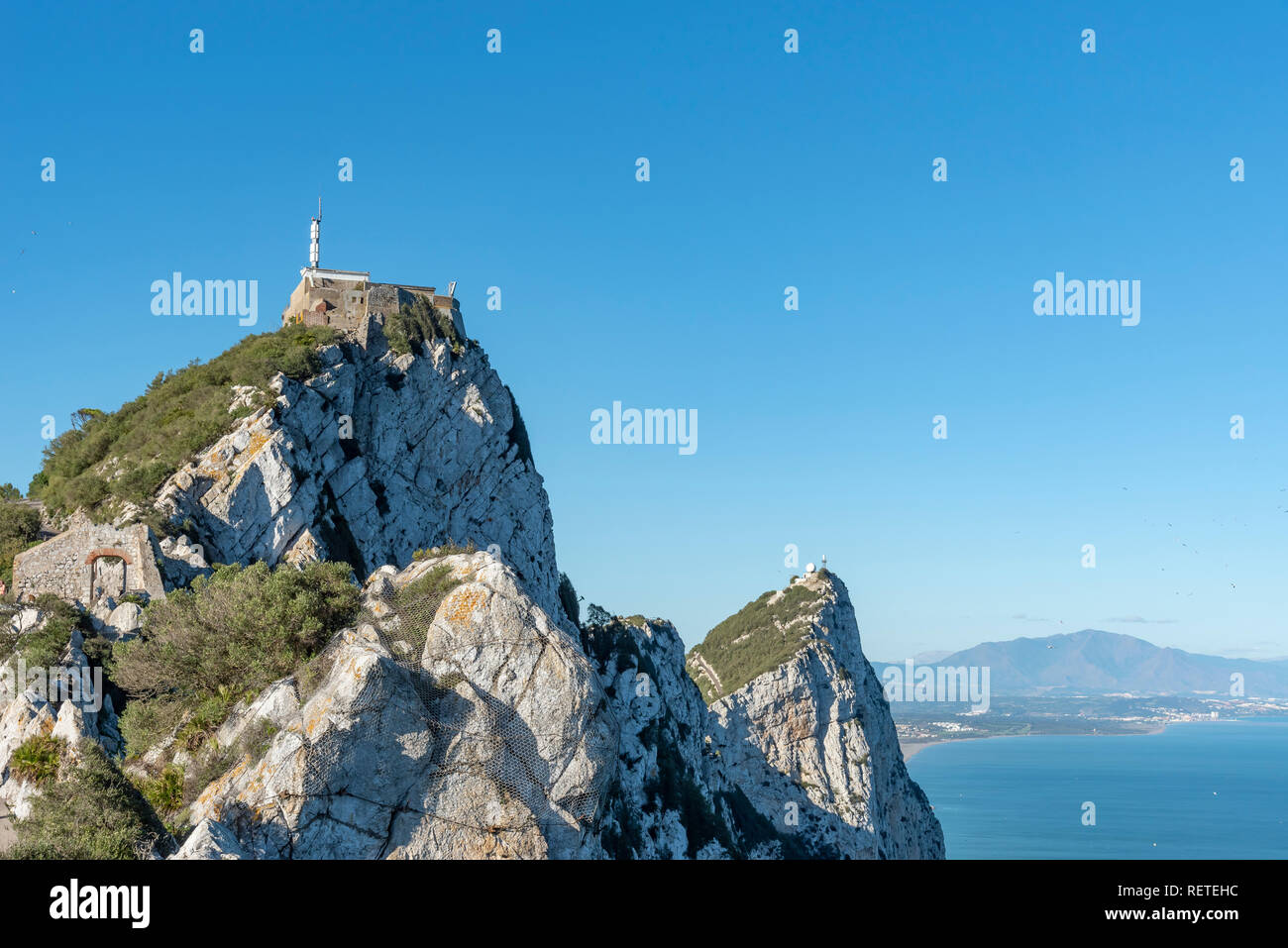 Cliffs in Gibraltar in Spain Stock Photo - Alamy