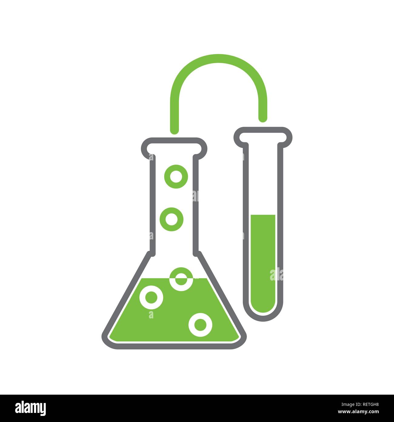 Chemistry icon on white background for graphic and web design, Modern ...