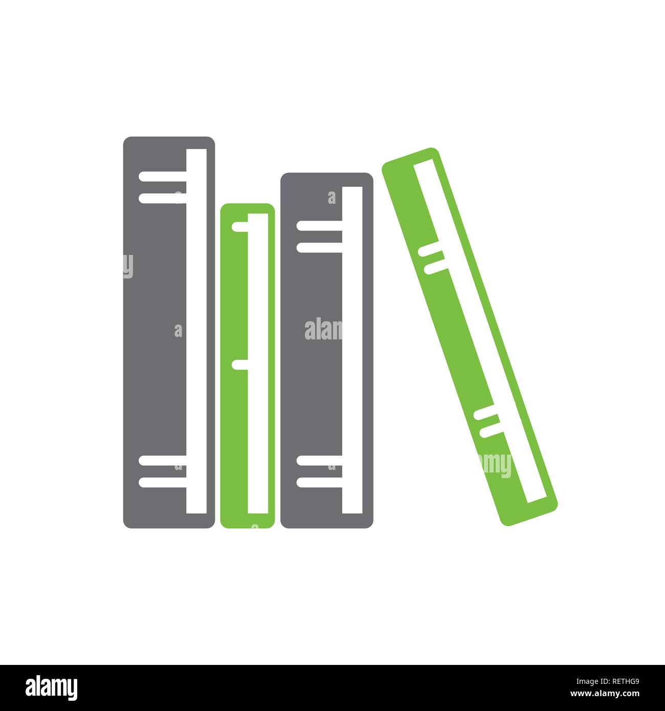 Book learning icon on white background for graphic and web design ...