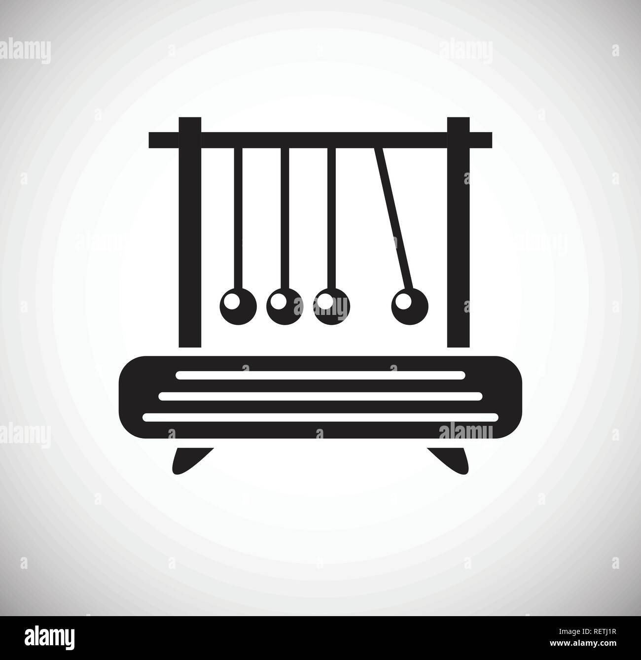 Physics icon on white background for graphic and web design, Modern ...