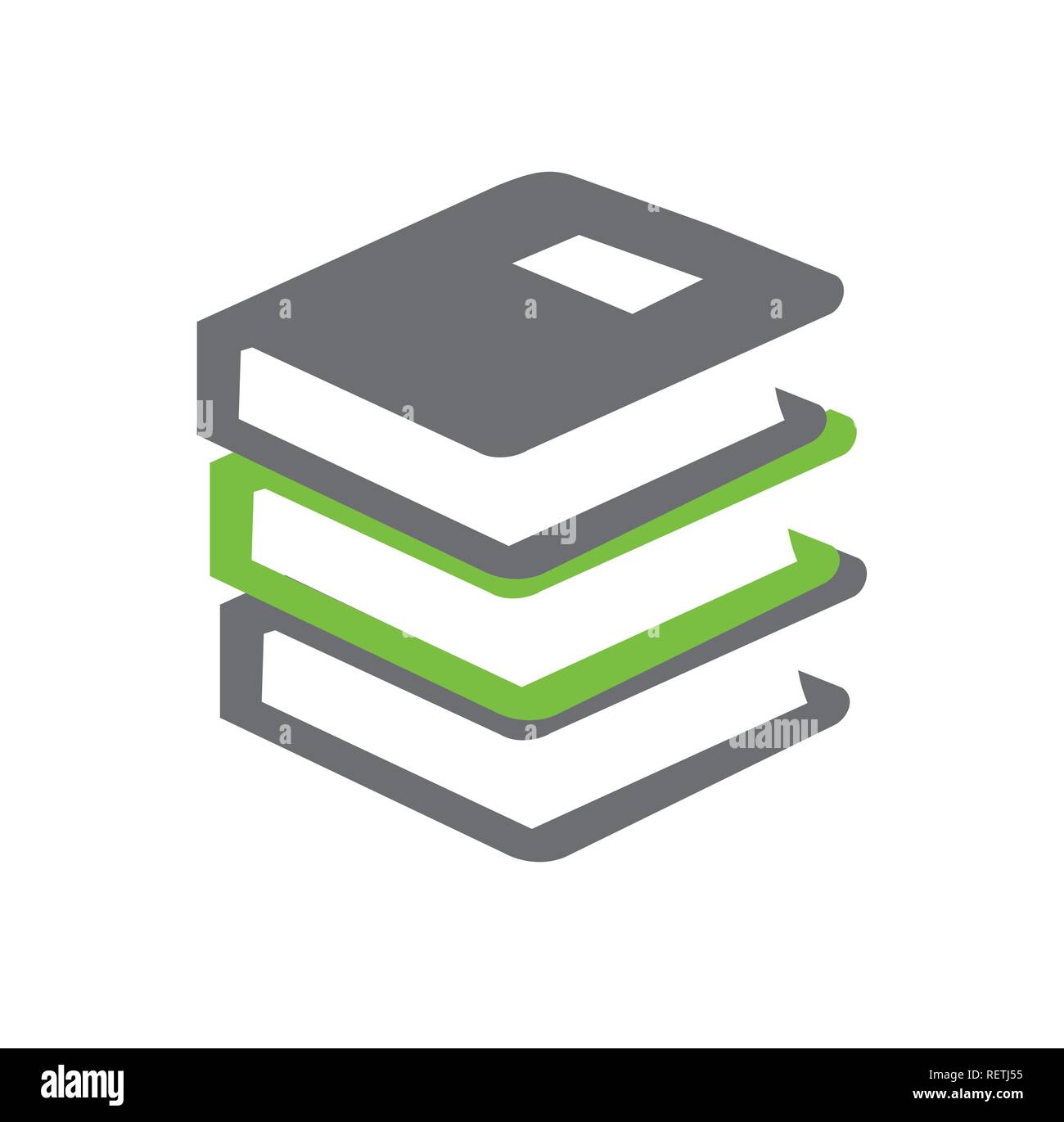 Book learning icon on white background for graphic and web design ...