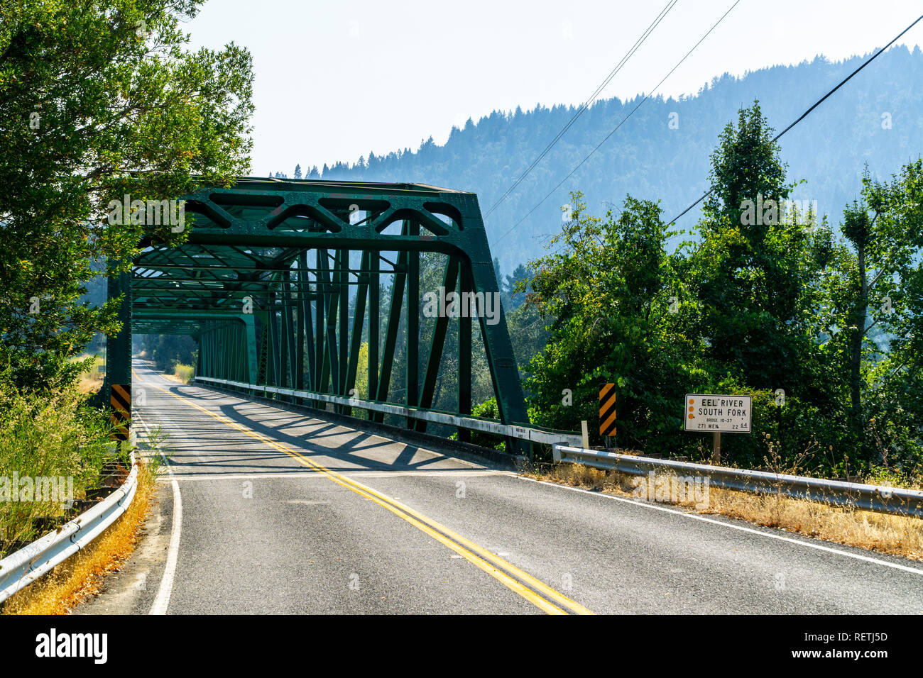 A Bridge Crossing the South Fork of the Eel River in Cooks Valley ...