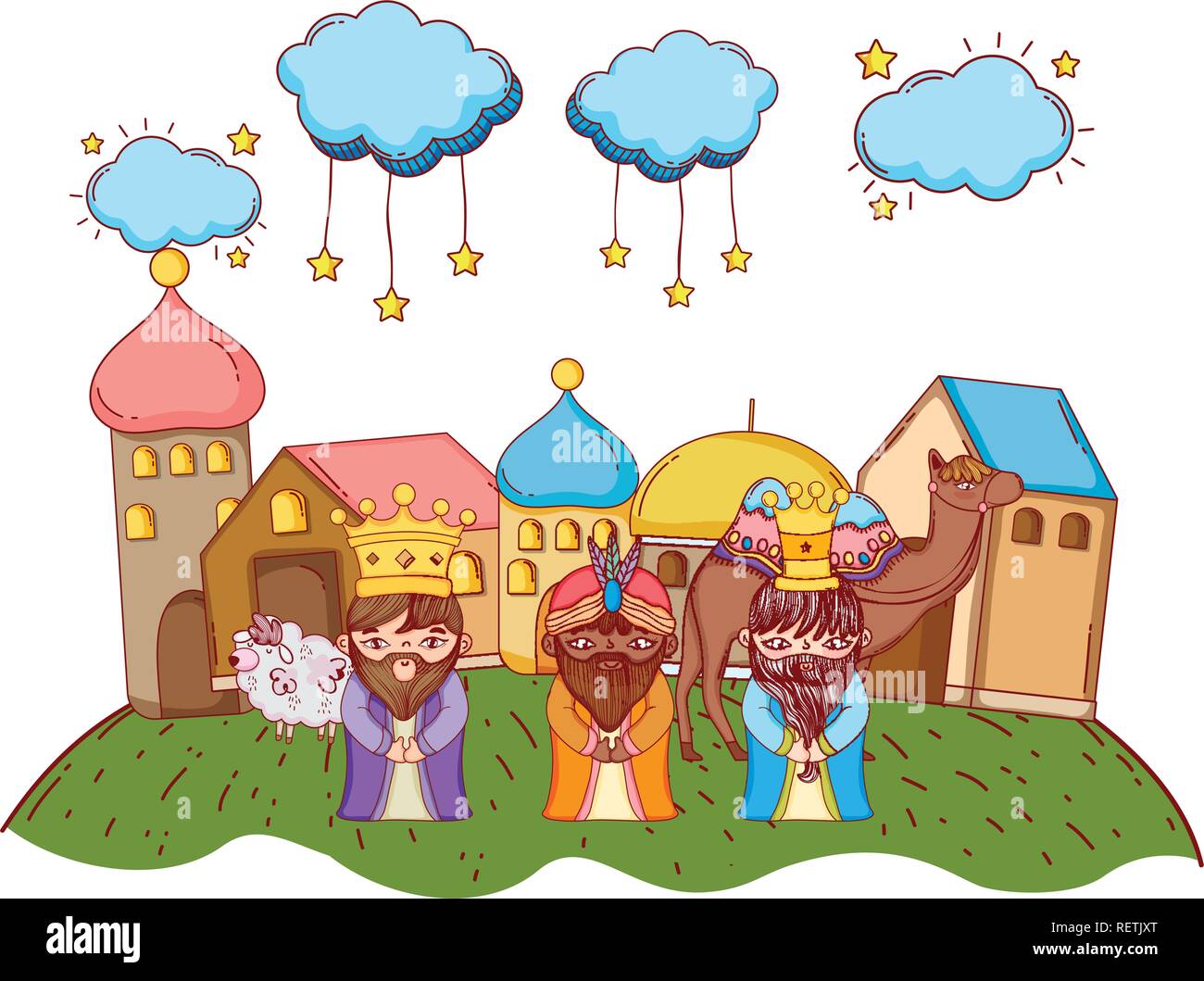 magi biblical characters Stock Vector Image & Art - Alamy