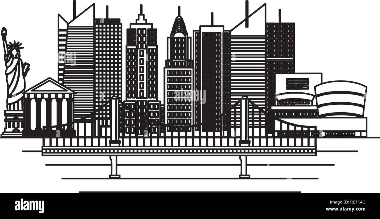 Statue by liberty bridge Stock Vector Images - Alamy