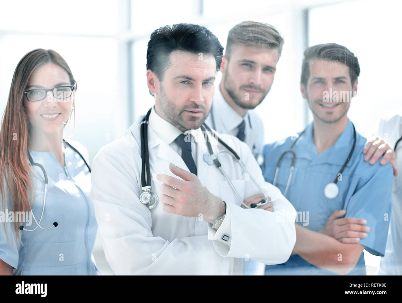 group of doctors standing in the meeting room Stock Photo - Alamy