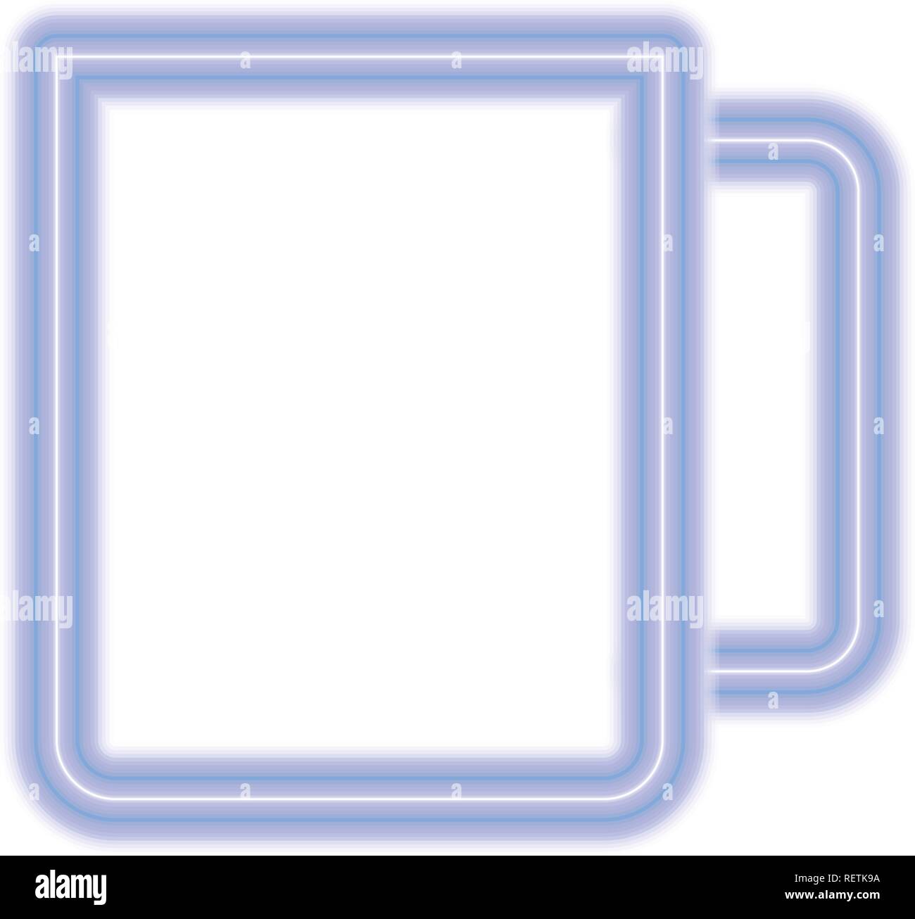 Coffee mug icon over white background, vector illustration Stock Vector ...