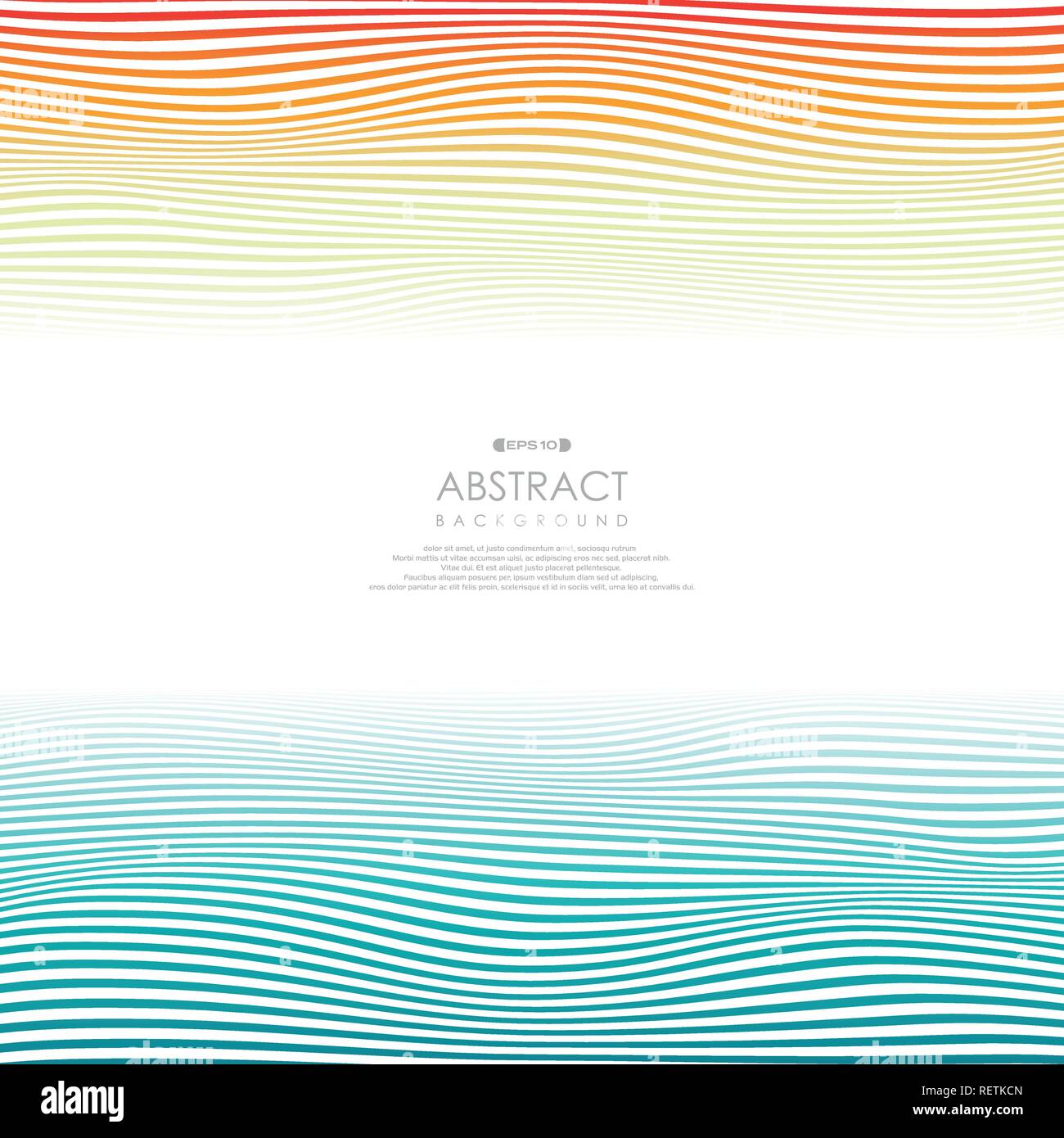 Wavy red white vector abstract Stock Vector Images - Alamy