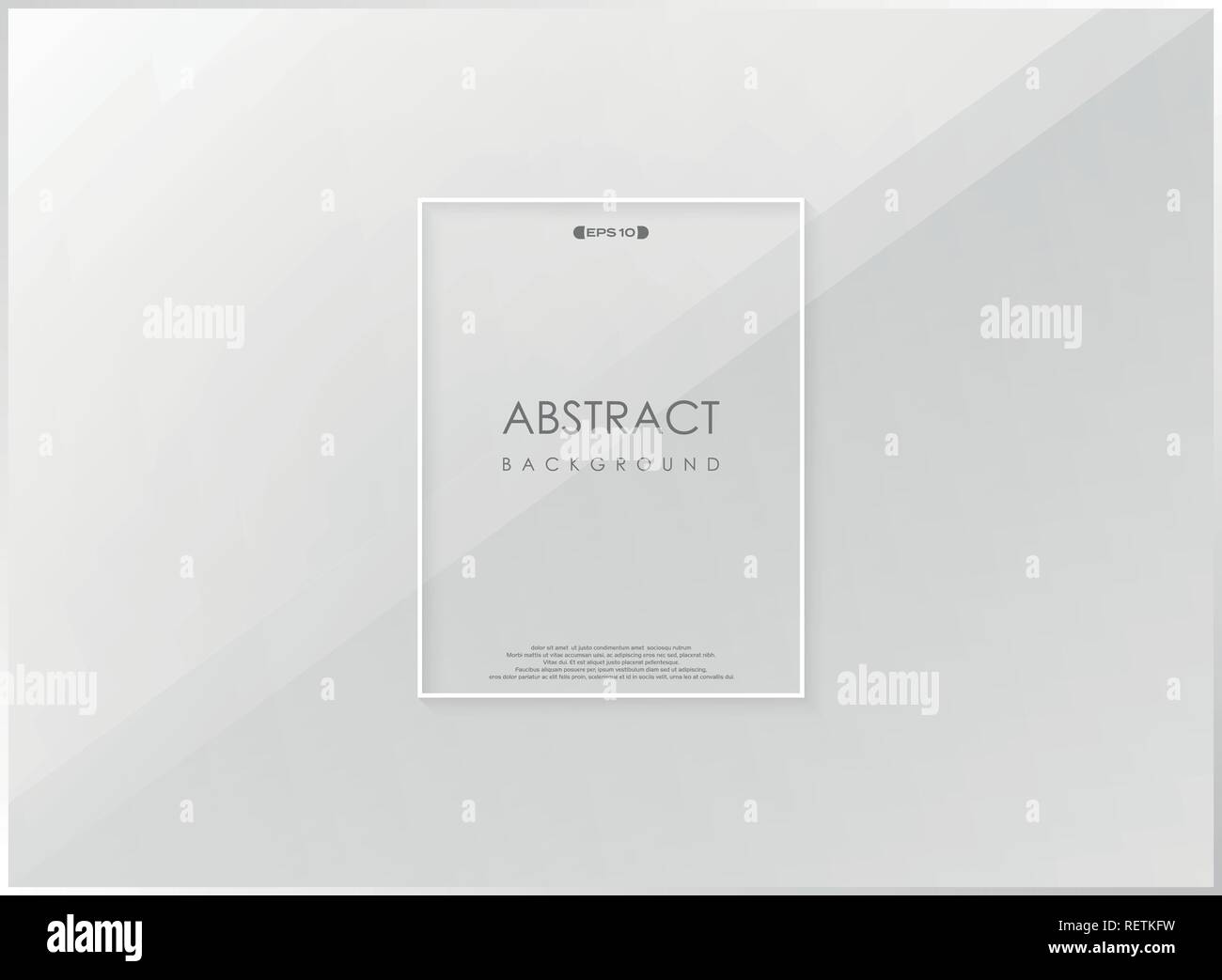 Abstract gradient gray cover center with copy space background. vector ...