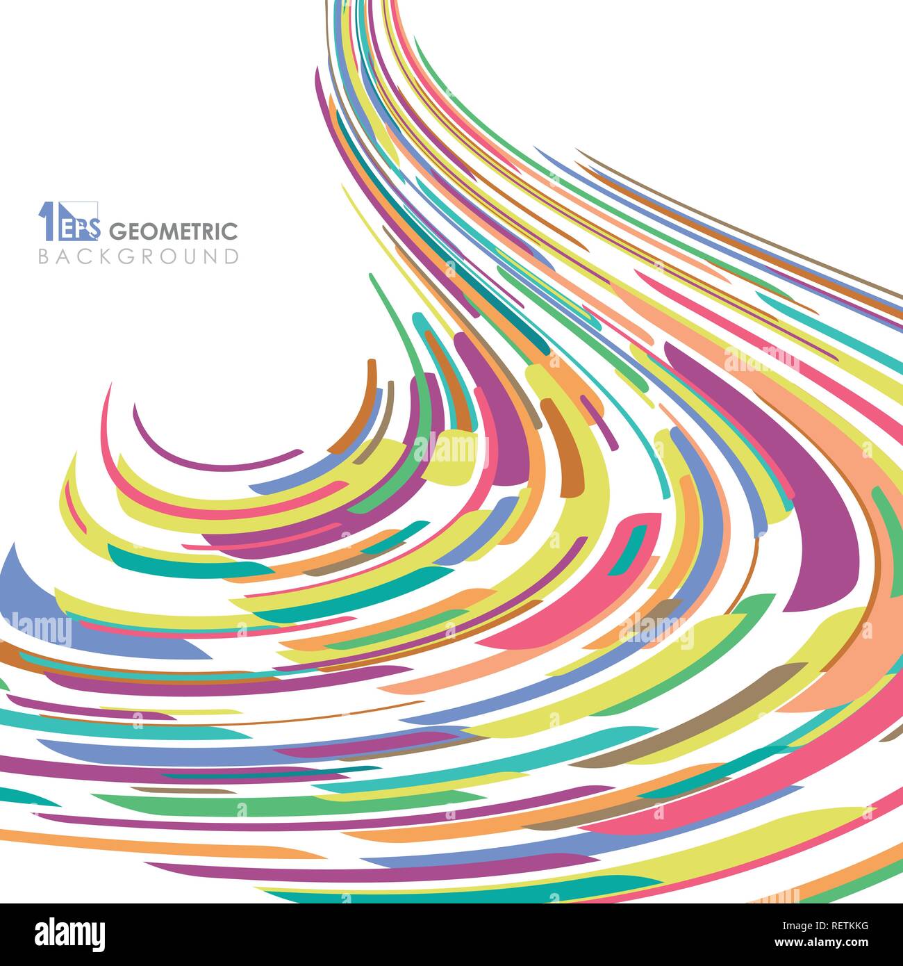 Abstract of colorful stripe line pattern mesh line background. vector ...