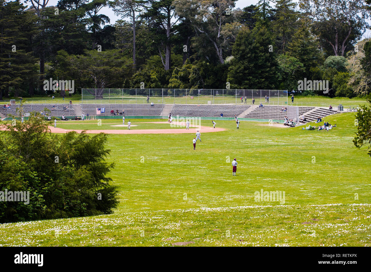 Baseball field grass hi-res stock photography and images - Alamy