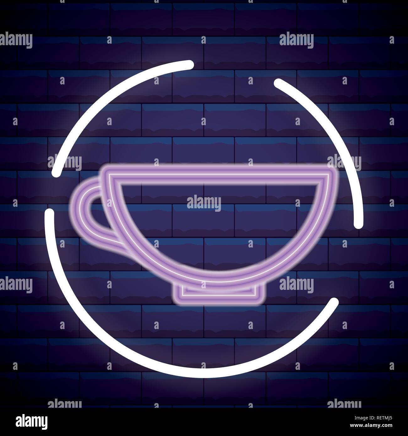Colorful neon sign espresso Stock Vector Images - Alamy